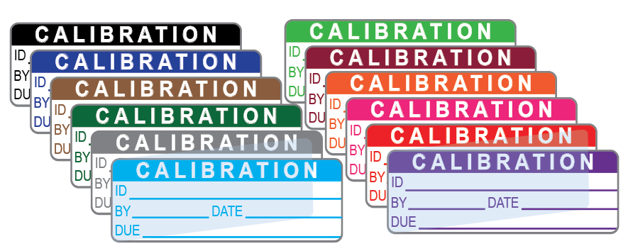 Calibration Labels (120) w/ Covers – Advanced Calibration Label