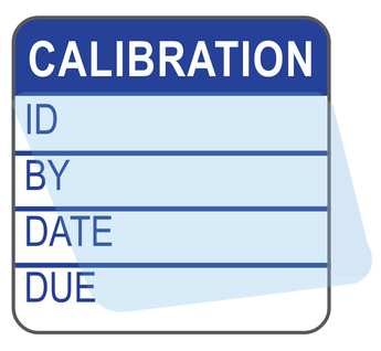Calibration Labels (120) w/ Covers – Advanced Calibration Label