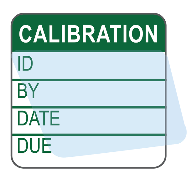 Calibration Labels (120) w/ Covers – Advanced Calibration Label