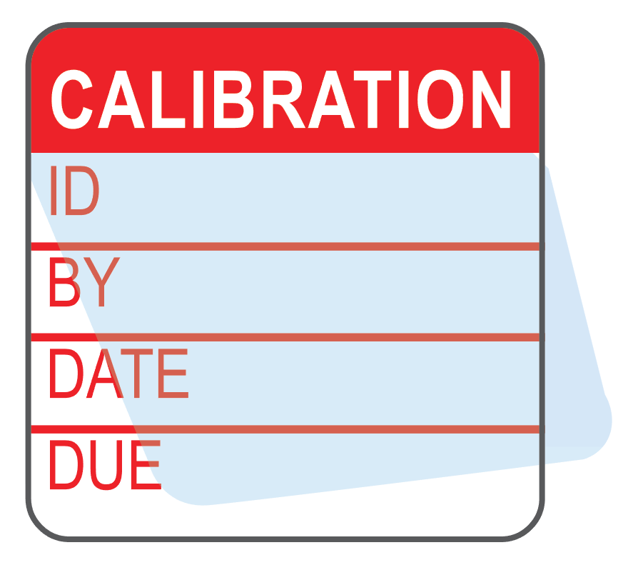 Calibration Labels (120) w/ Covers – Advanced Calibration Label