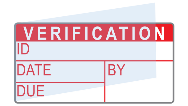 Verification Labels (120) w/ Covers – Advanced Calibration Label
