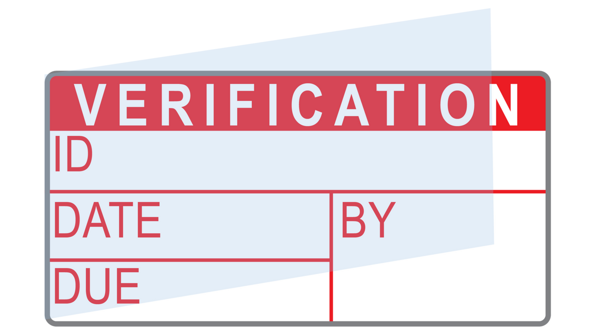 Verification Labels (120) w/ Covers – Advanced Calibration Label