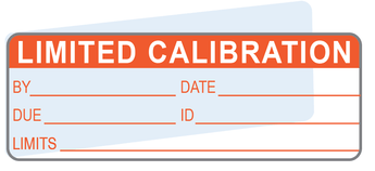 Limited Calibration Labels (120) w/ Covers – Advanced Calibration Label