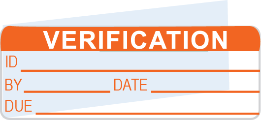 Verification Labels (120) w/ Covers – Advanced Calibration Label