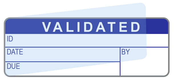 Validated Labels (120) w/ Covers – Advanced Calibration Label